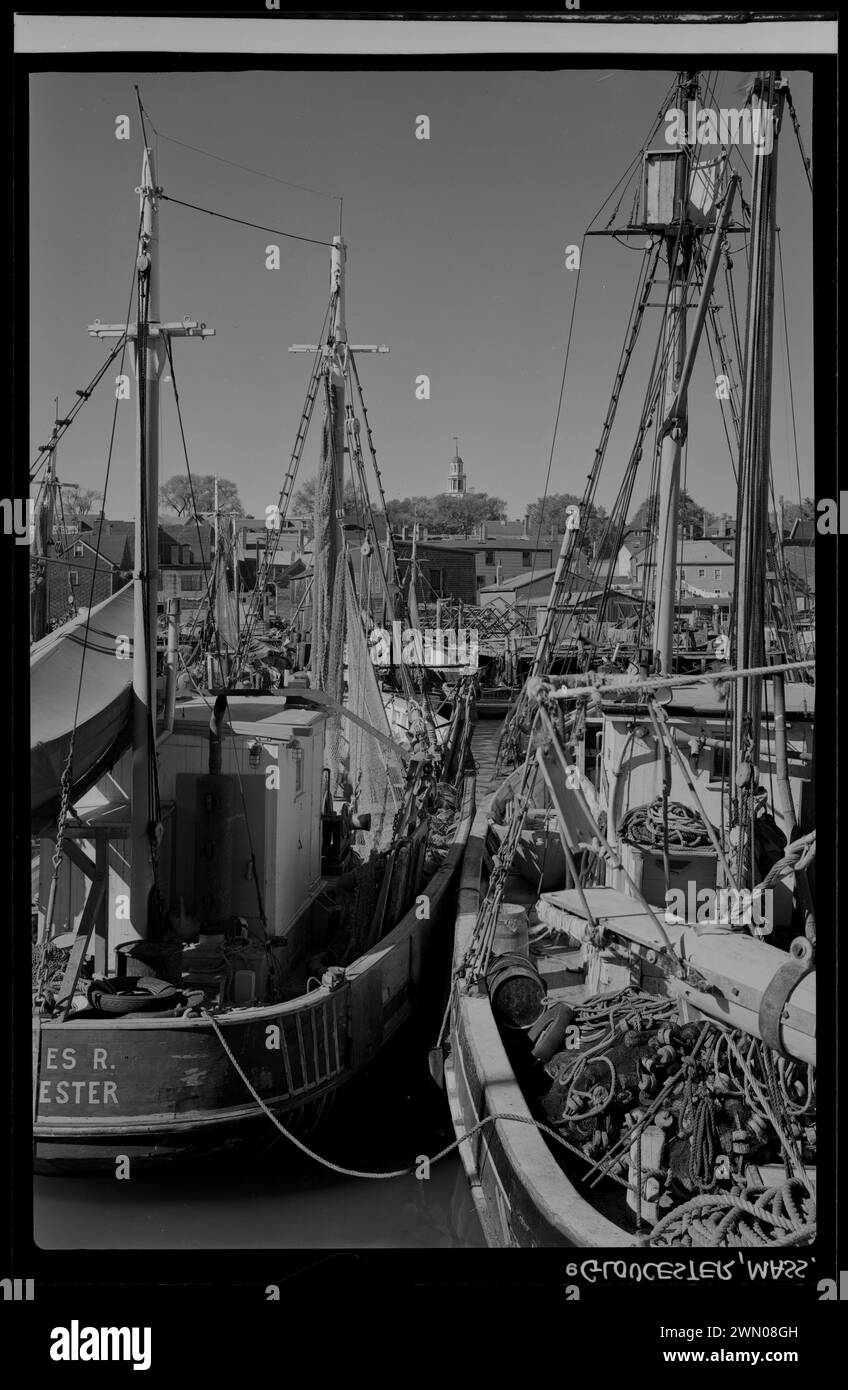 Waterfront scene, Gloucester. Waterfront scene, Gloucester Stock Photo ...
