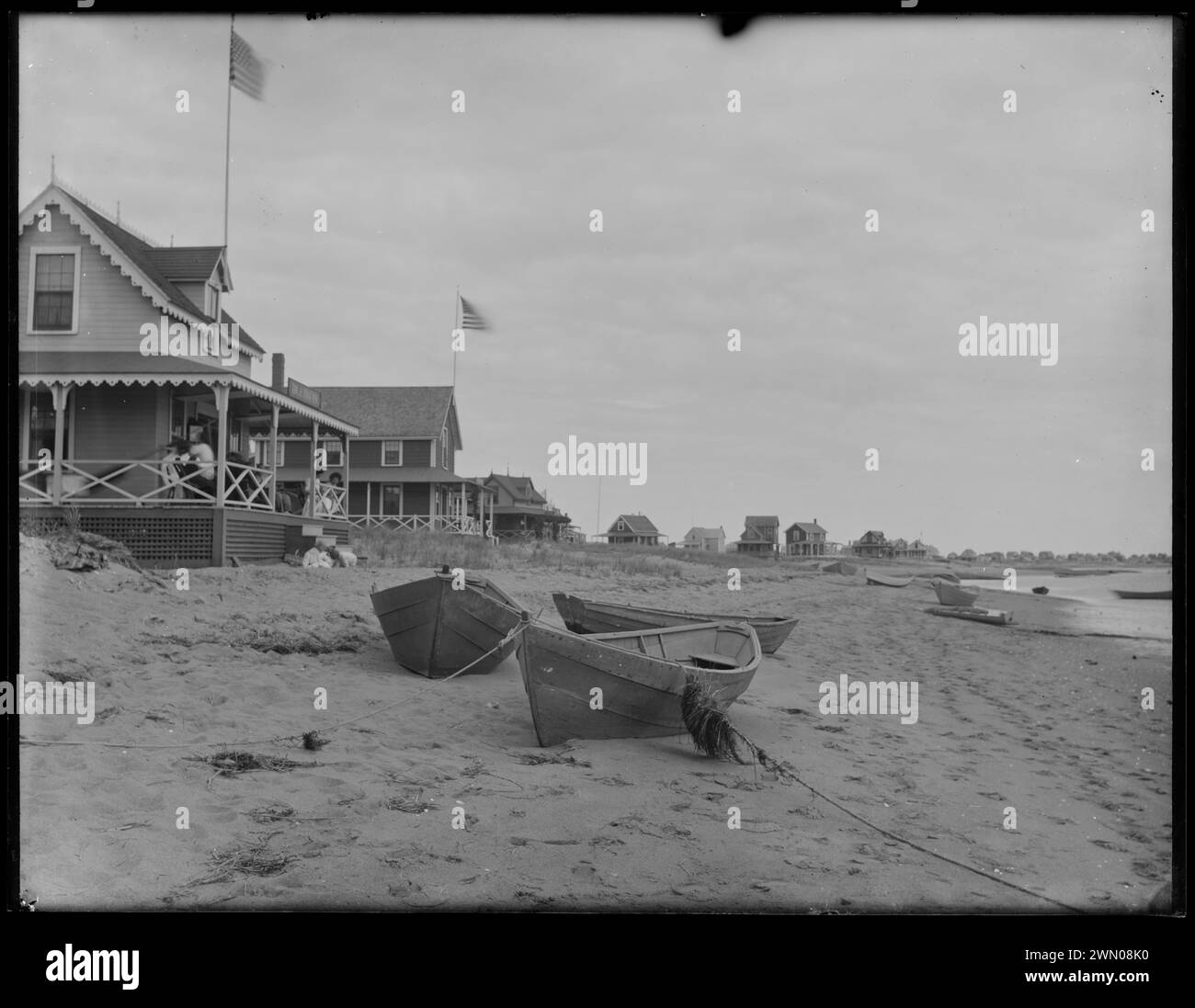 Row boats on a beach. Row boats on a beach Stock Photo - Alamy