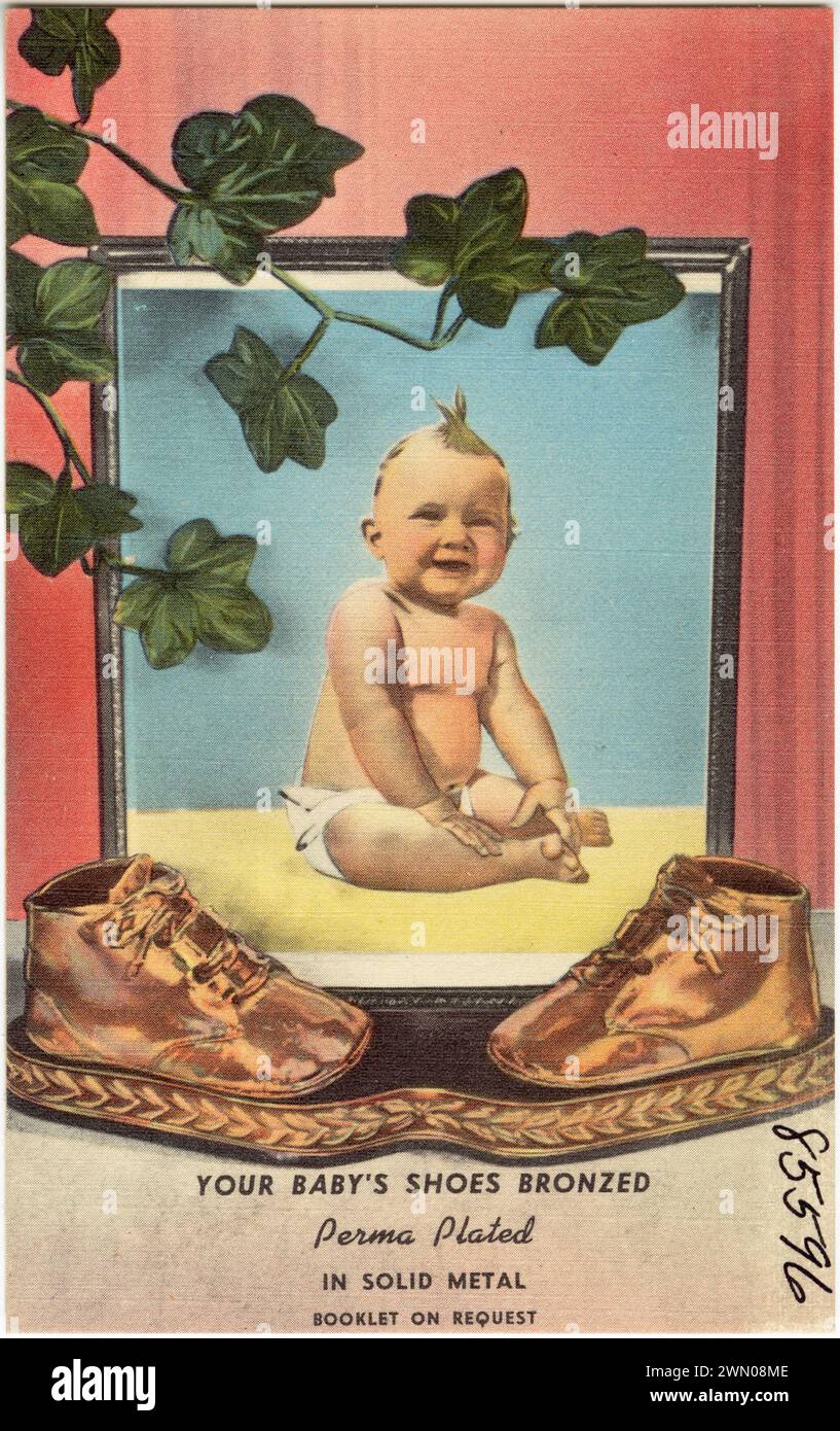 Your baby's shoes bronzed. Your baby's shoes bronzed Stock Photo - Alamy