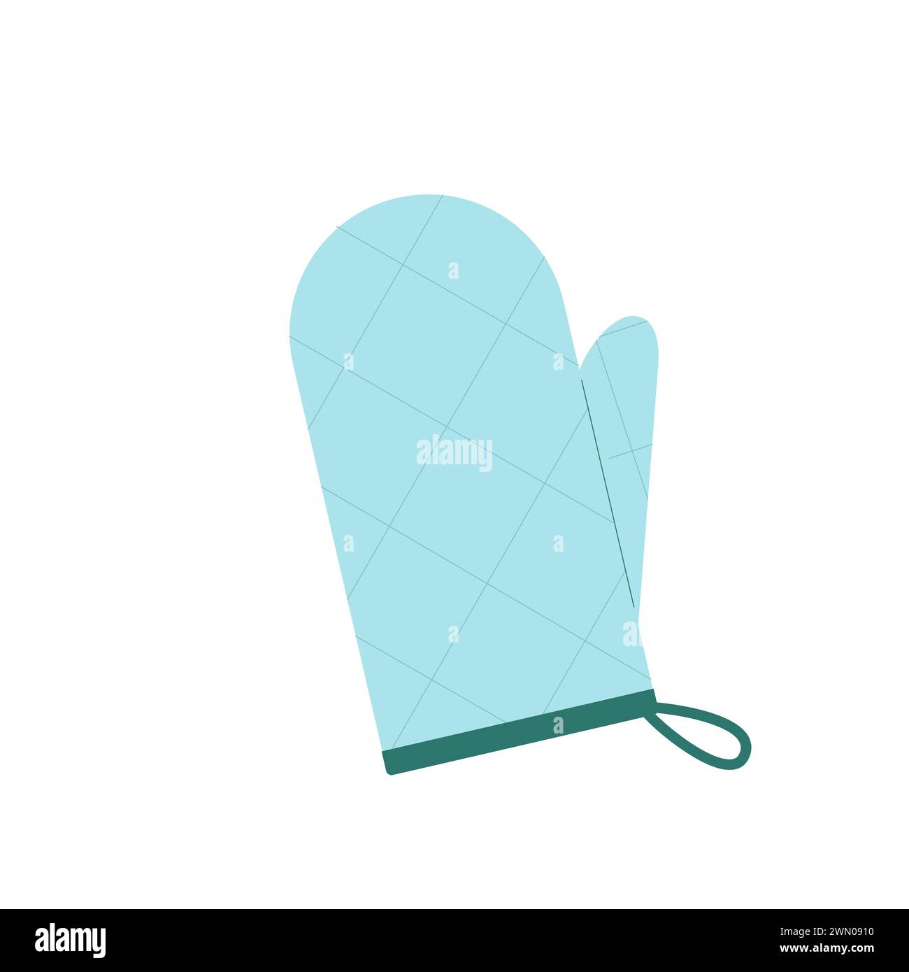 Oven glove mitt isolated on white background. Kitchen gloves for ...