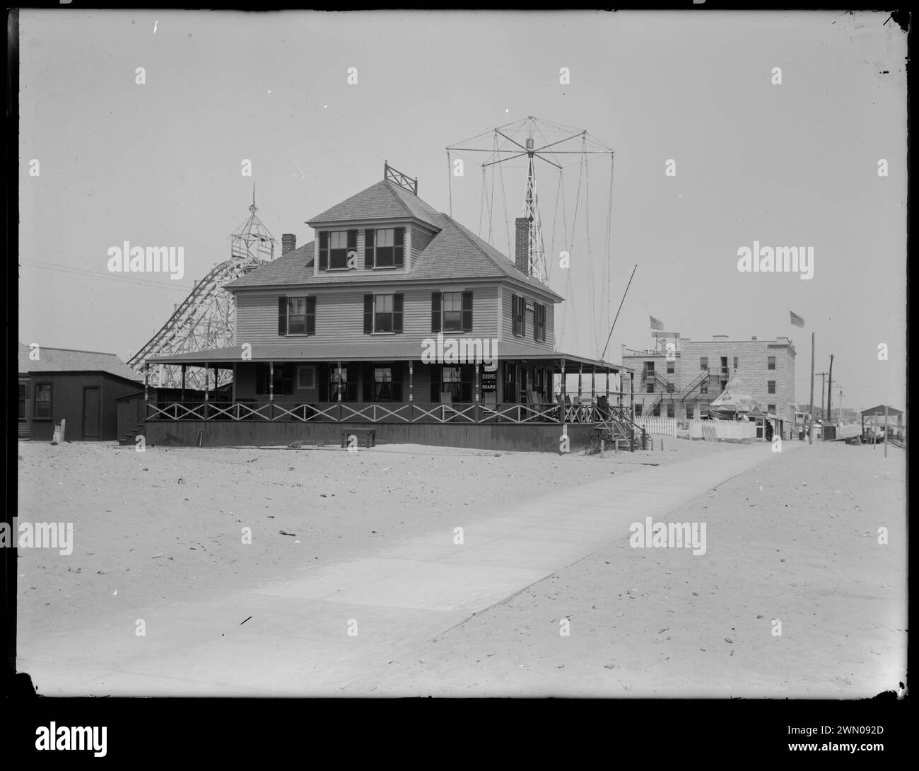 Boarding house on the beach. Boarding house on the beach Stock Photo ...