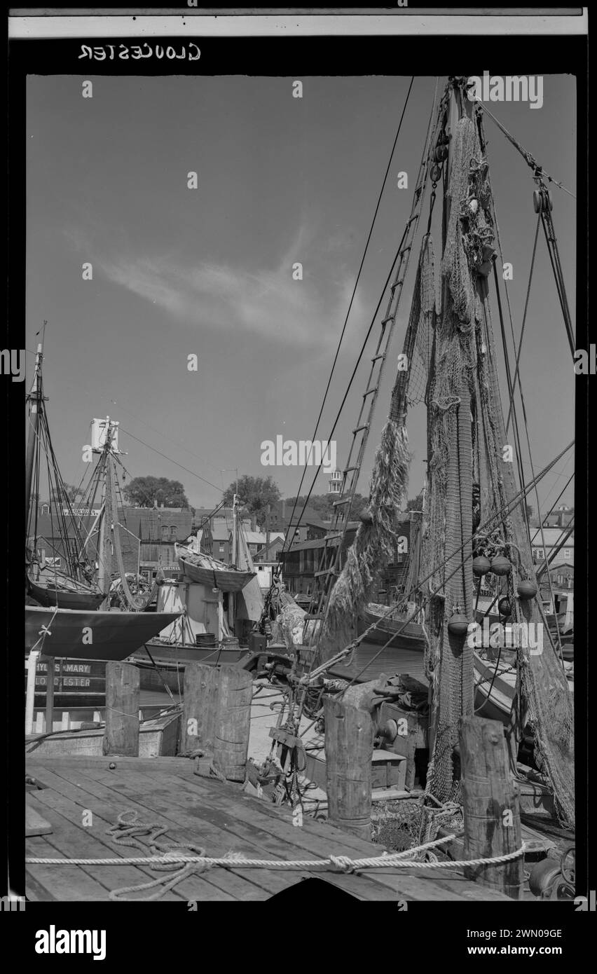 Waterfront scene, Gloucester. Waterfront scene, Gloucester Stock Photo ...
