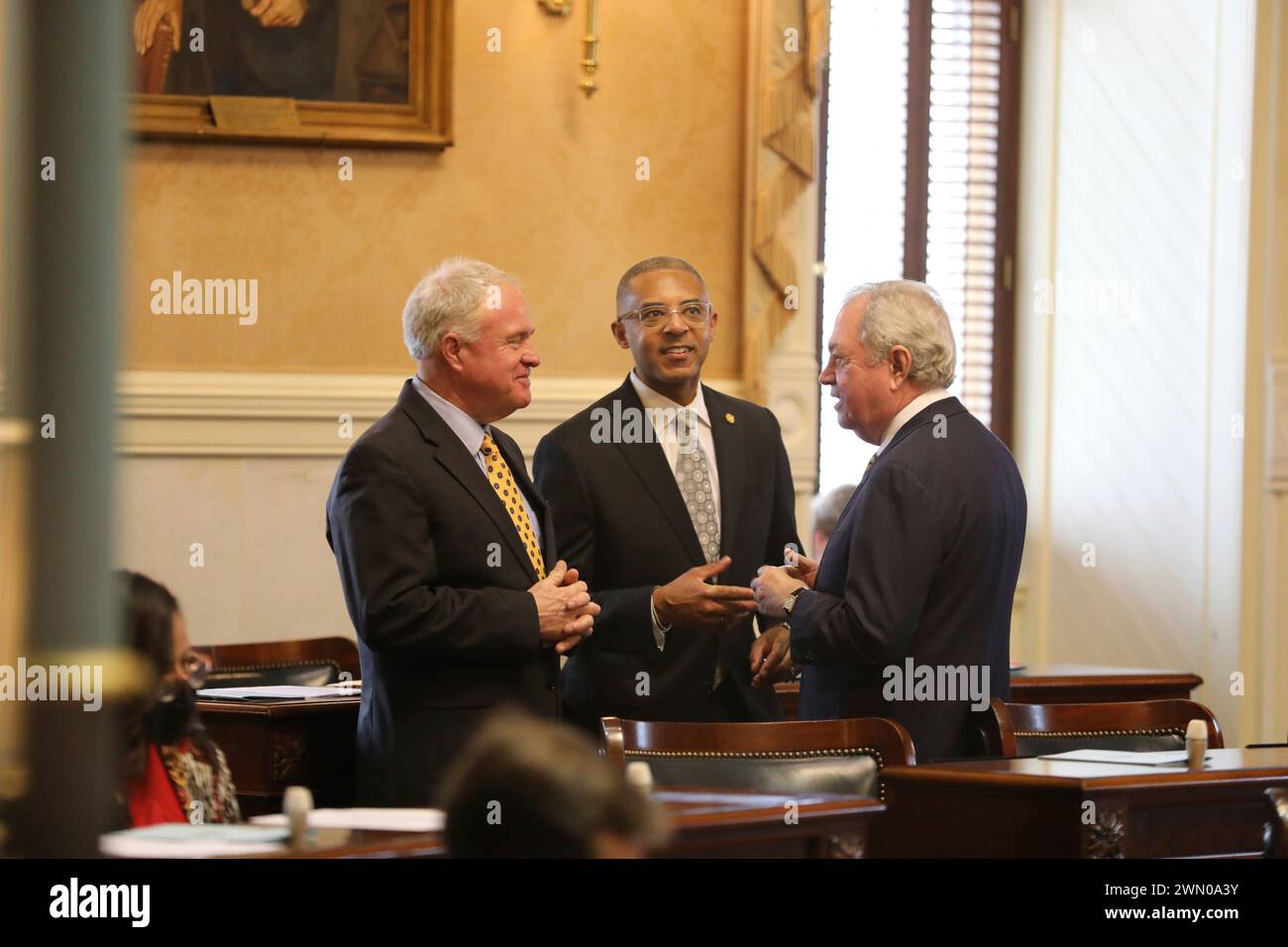 South Carolina Sens. Danny Verdin, R-Laurens, left; Mike Reichenbach, R ...