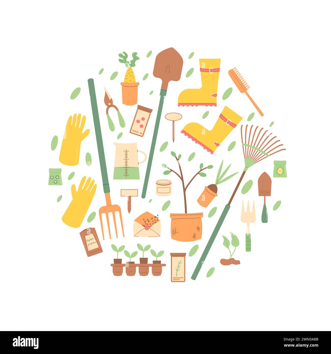 Backyard circle Stock Vector Images - Alamy