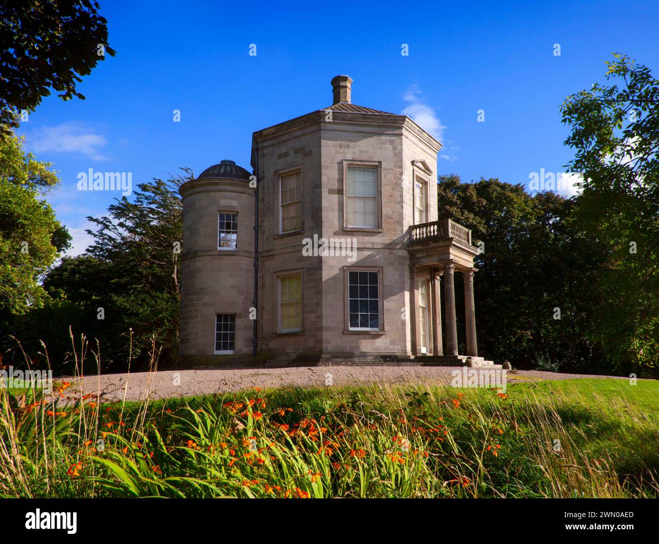 The classic 18th-century Greek Revival Temple of the Winds in the Mount ...