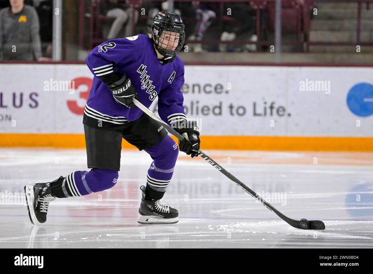 MINNEAPOLIS, MN - FEBRUARY 27: Minnesota defender Lee Stecklein (2 ...