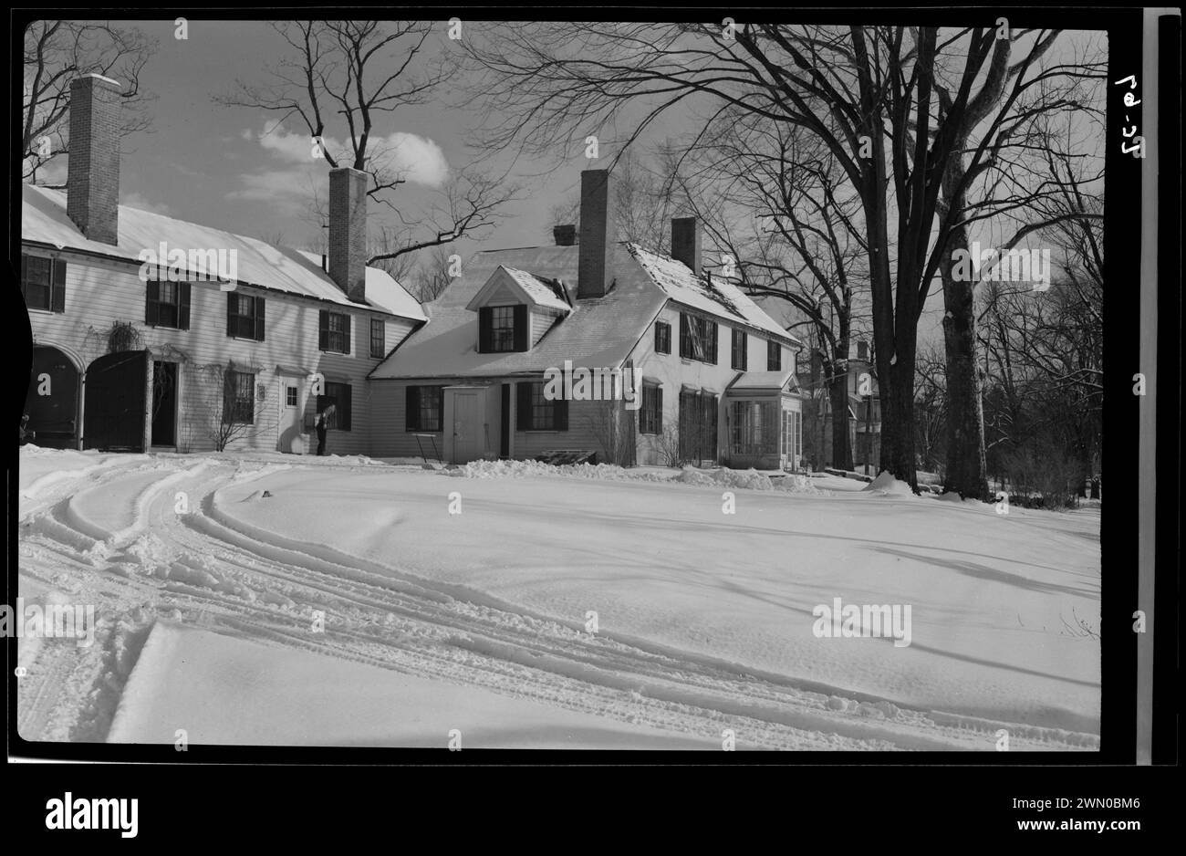 The Bullet-Hole House, home of Minuteman Elisha Jones, Concord. The ...