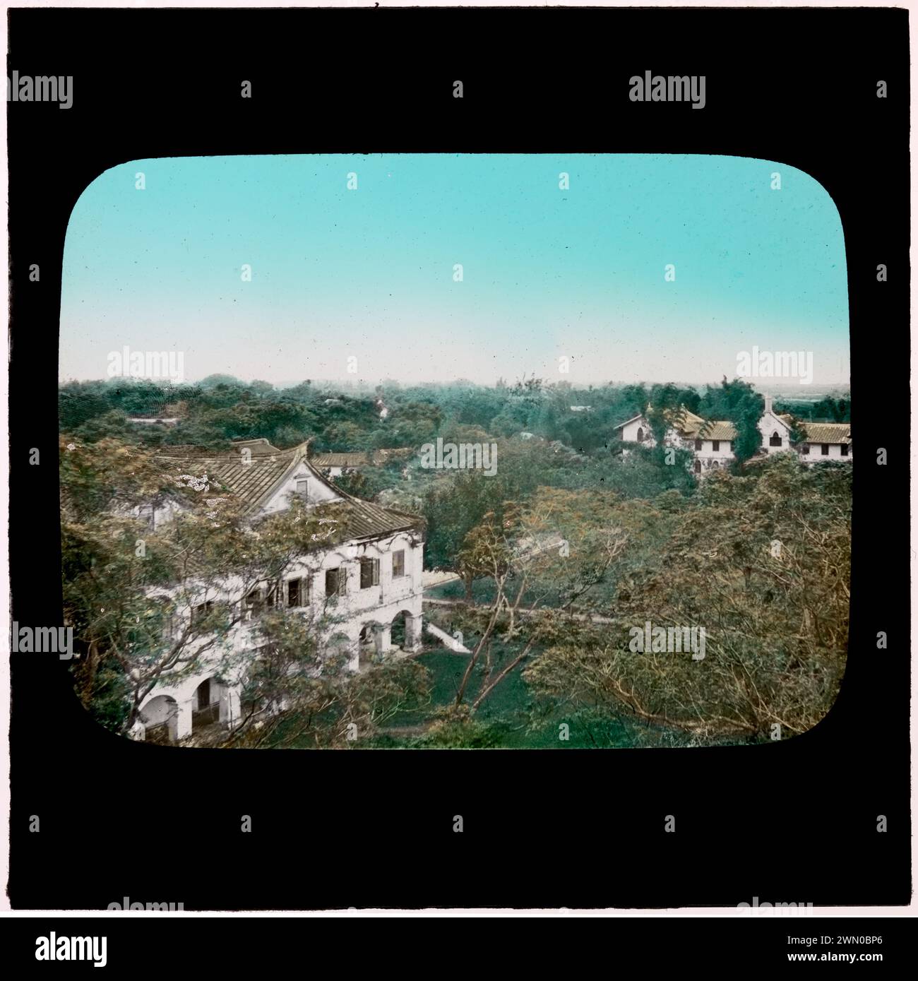 View of buildings from a high point. View of buildings from a high ...