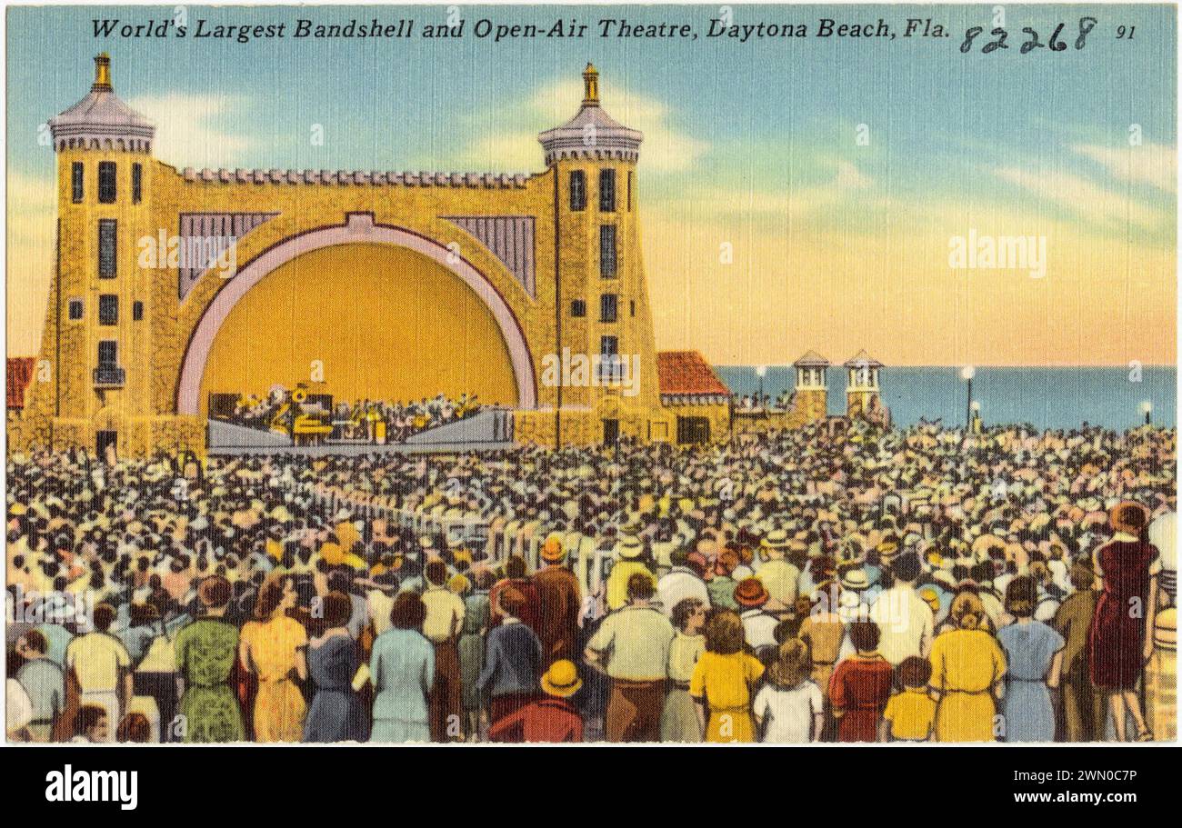 World's largest bandshell and open-air theatre, Daytona Beach, Florida ...