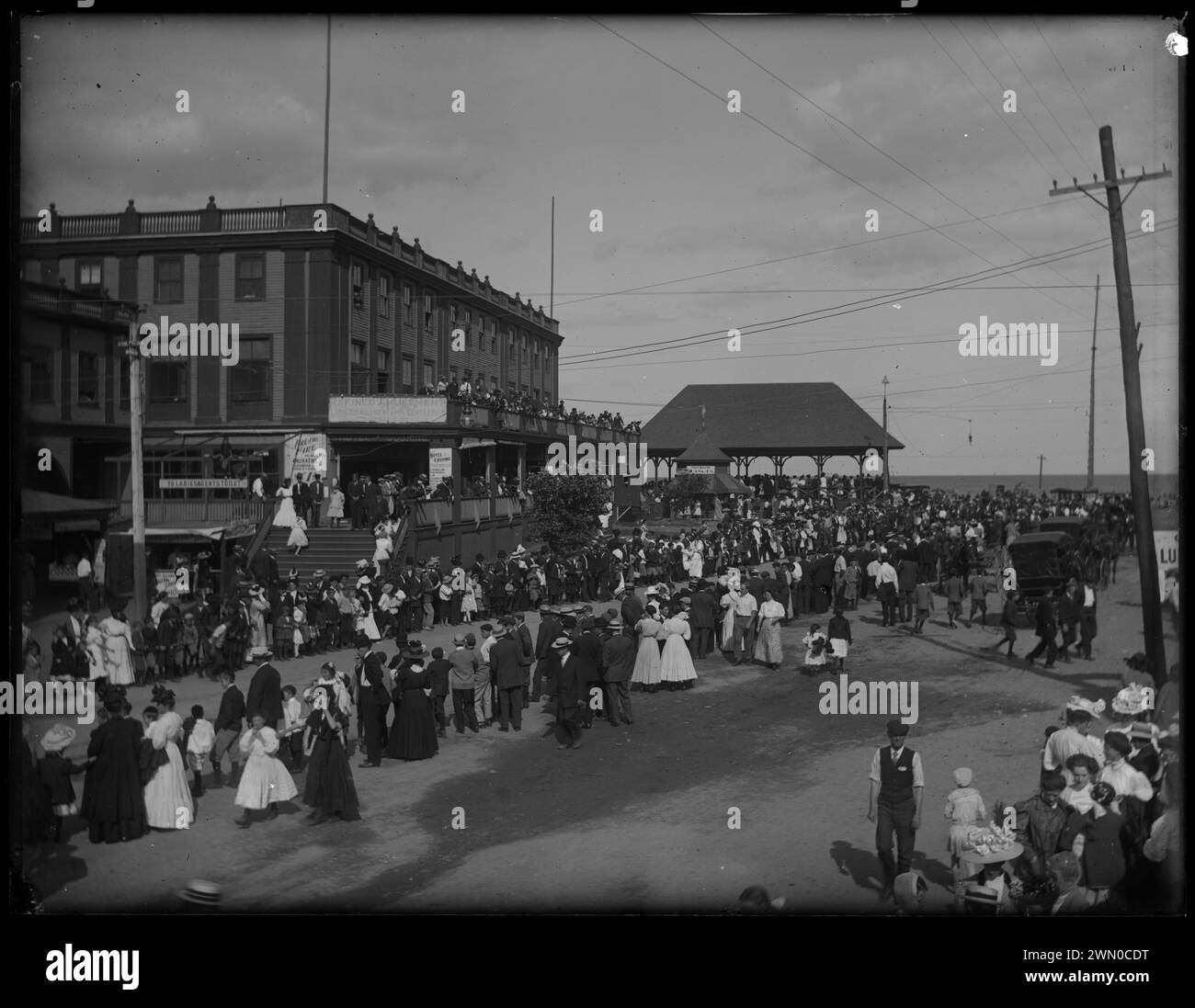Crowd of people lining the street. Crowd of people lining the street ...