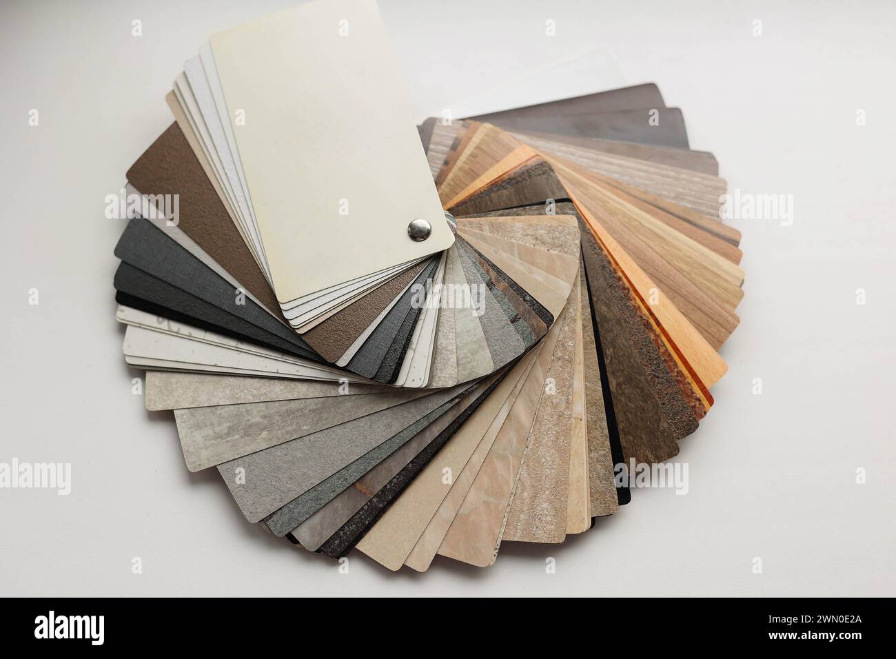 Table top palette samples swatches for kitchen renovation Stock Photo ...