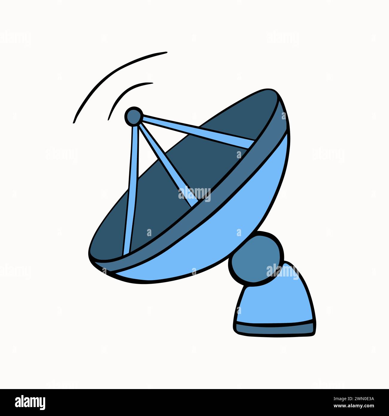 Tv receiving dish Stock Vector Images - Alamy
