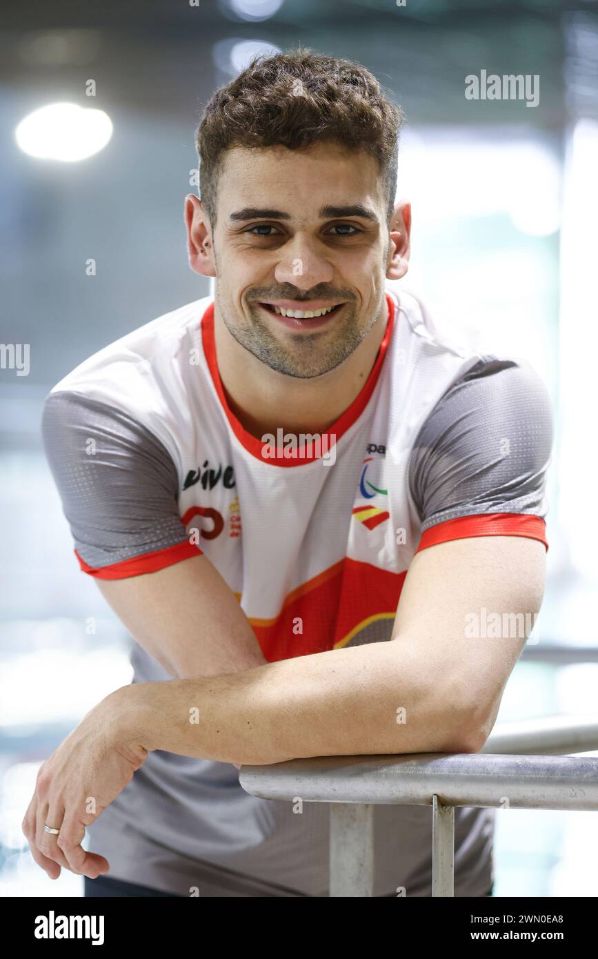 Oscar Salguero attends an interview for Europa Press during the Spanish ...