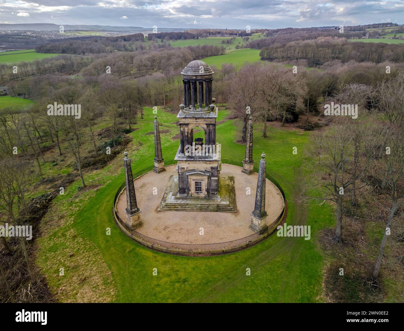 The Rockingham Mausoleum is a Grade I Listed Building in Wentworth ...