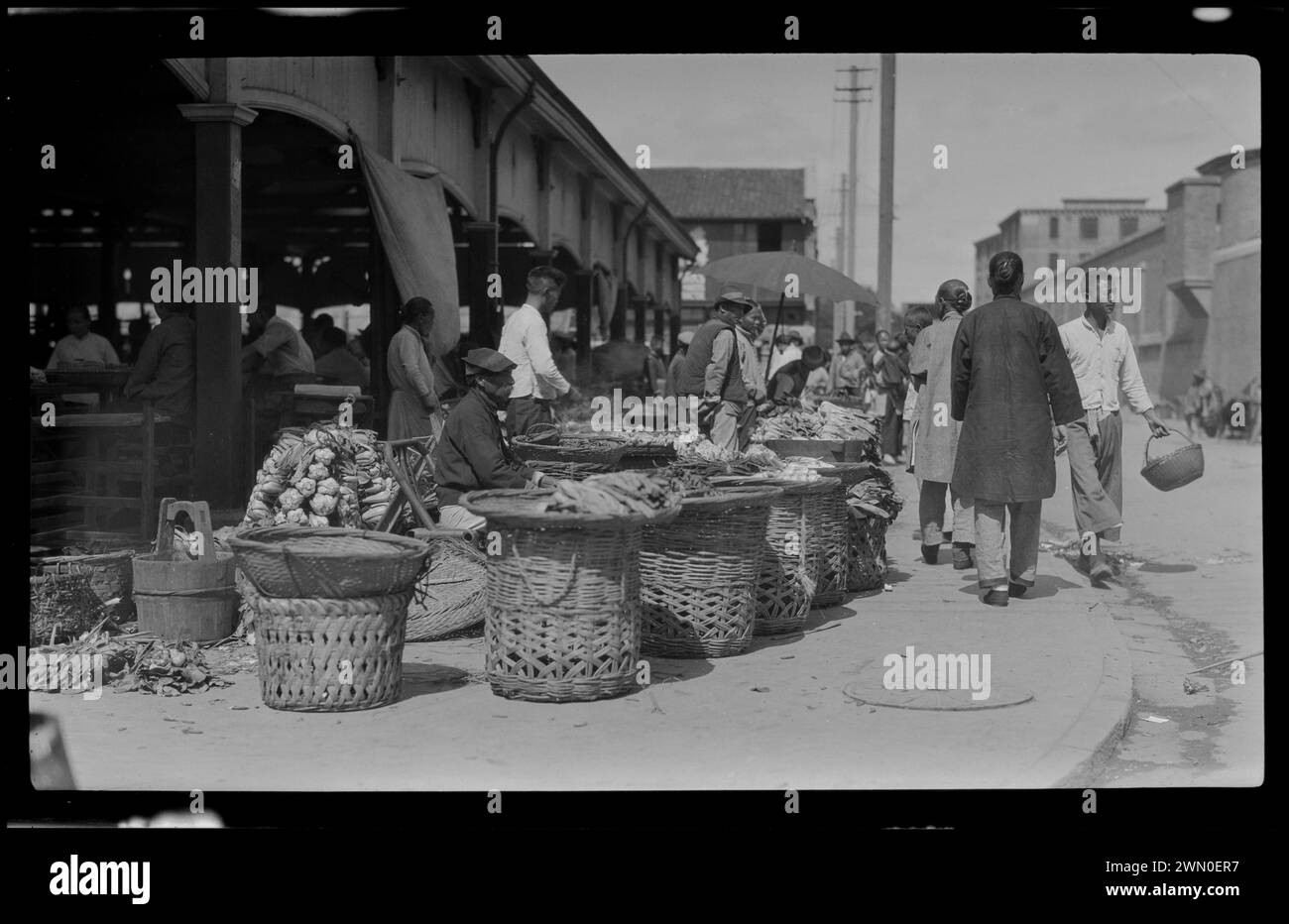 Street Market at Yangtsepoo. Street Market at Yangtsepoo Stock Photo ...