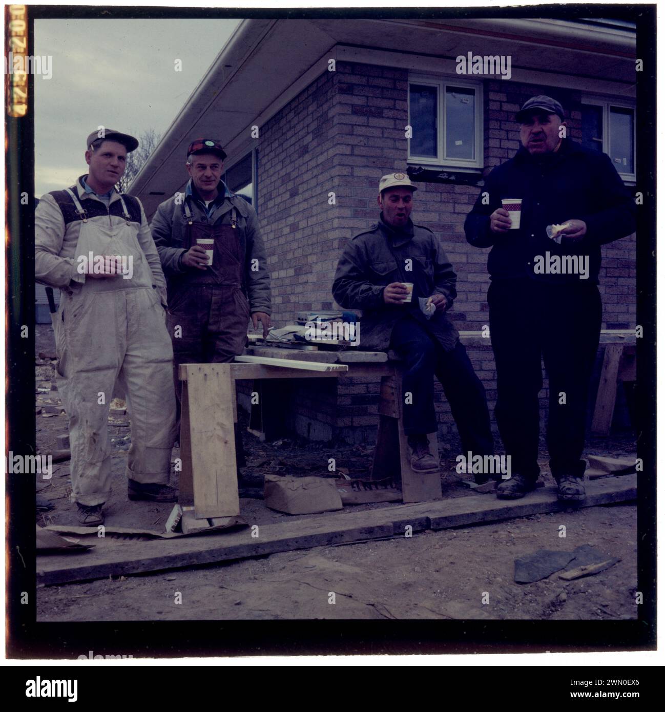 Workers taking a coffee break. Workers taking a coffee break Stock ...