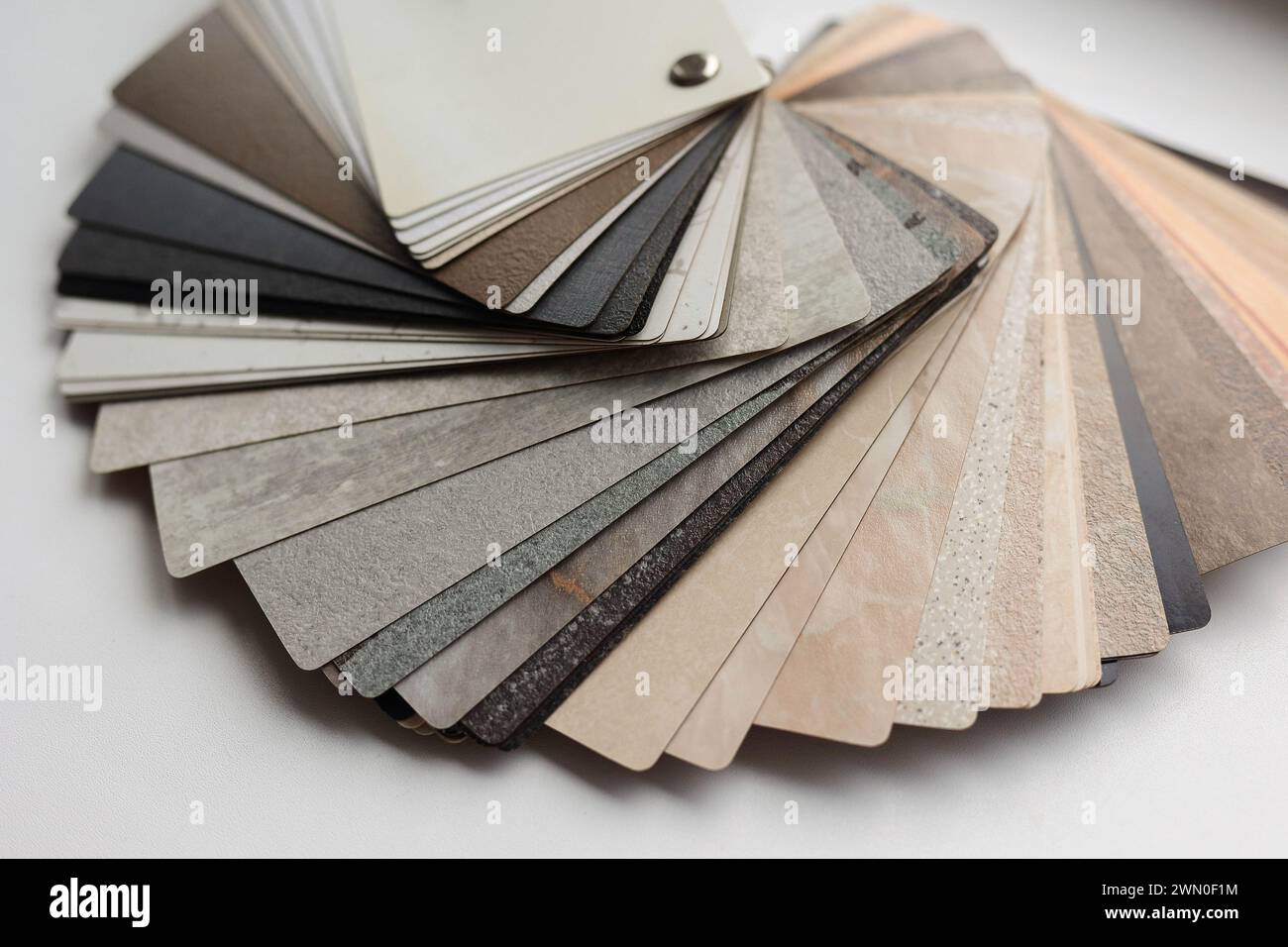 Table top palette samples swatches for kitchen renovation Stock Photo ...