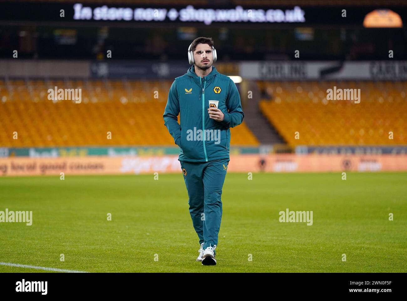 Wolverhampton Wanderers' Pedro Neto before the Emirates FA Cup fifth ...