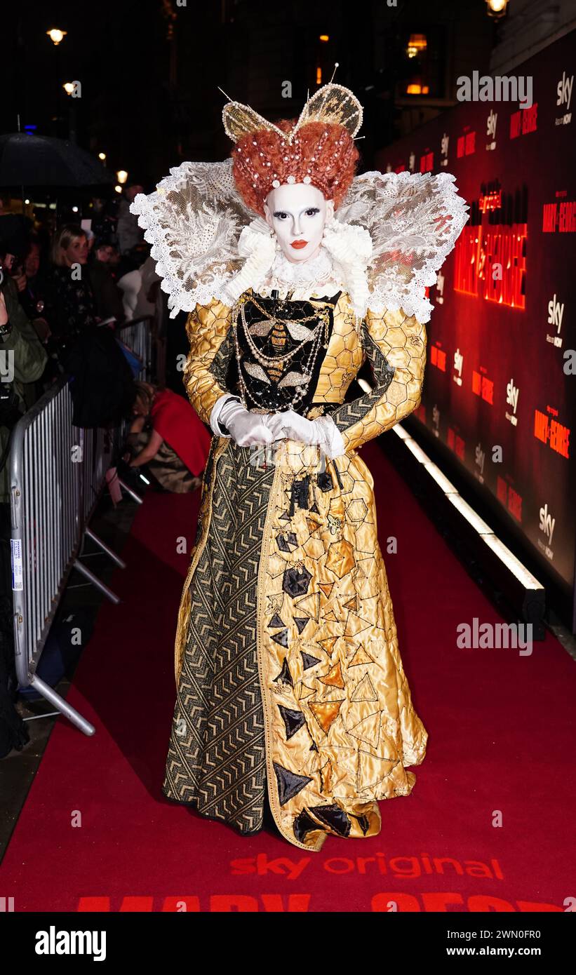 Cheddar Gorgeous arrives for the UK premiere of Sky Original's Mary and ...