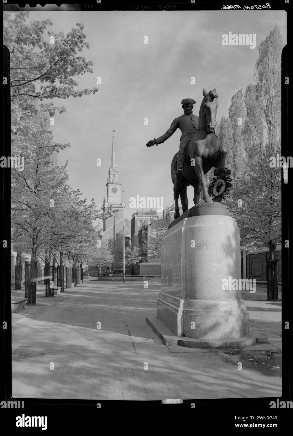 Paul Revere Statue, Boston. Paul Revere Statue, Boston Stock Photo - Alamy