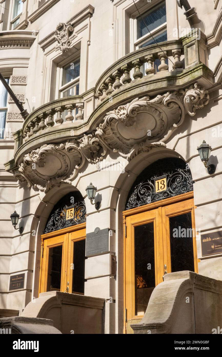 Renaissance inspired architecture at 13–15 West 54th Street, Manhattan ...