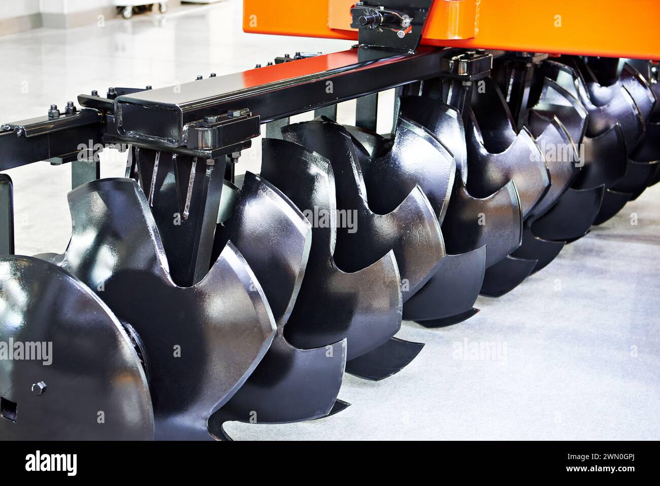 Heavy disc harrow at the exhibition Stock Photo - Alamy