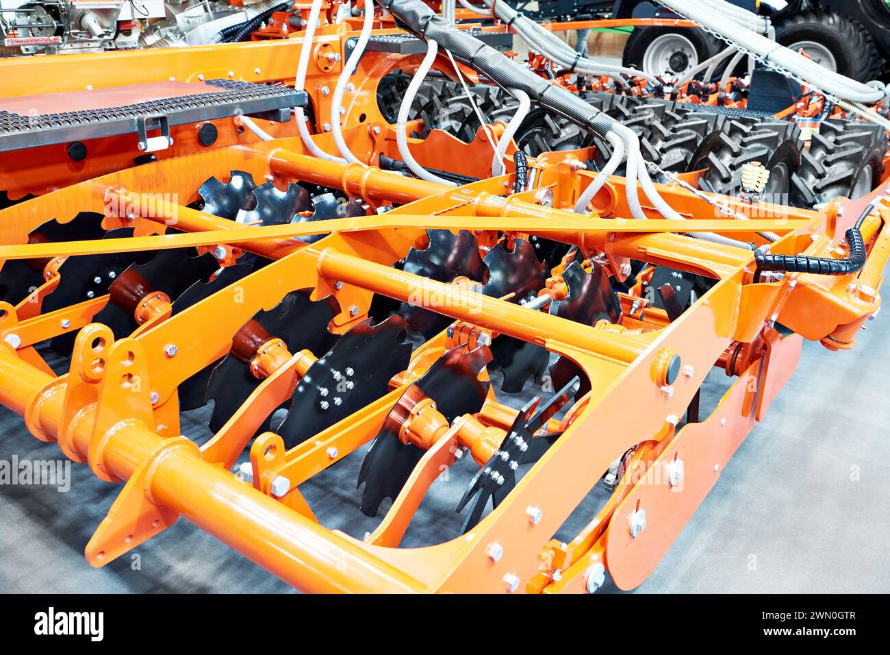 Pneumatic seeder for agricultural machinery at the exhibition Stock ...