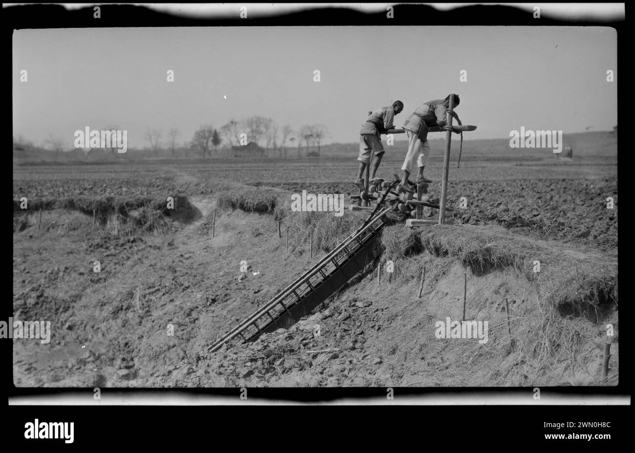Common way of irrigating. Common way of irrigating Stock Photo - Alamy