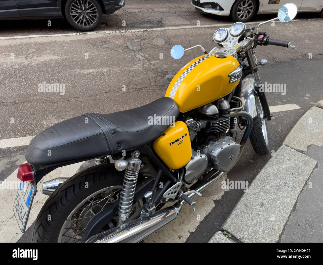 Triumph motorcycle vintage hi-res stock photography and images - Alamy