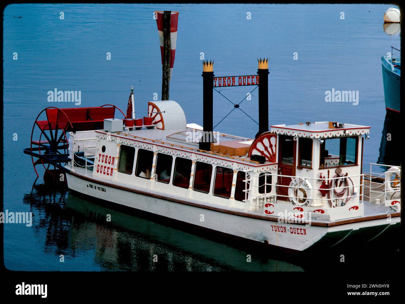 "Yukon Queen" paddlewheel boat labeled "Port of Victoria," British ...