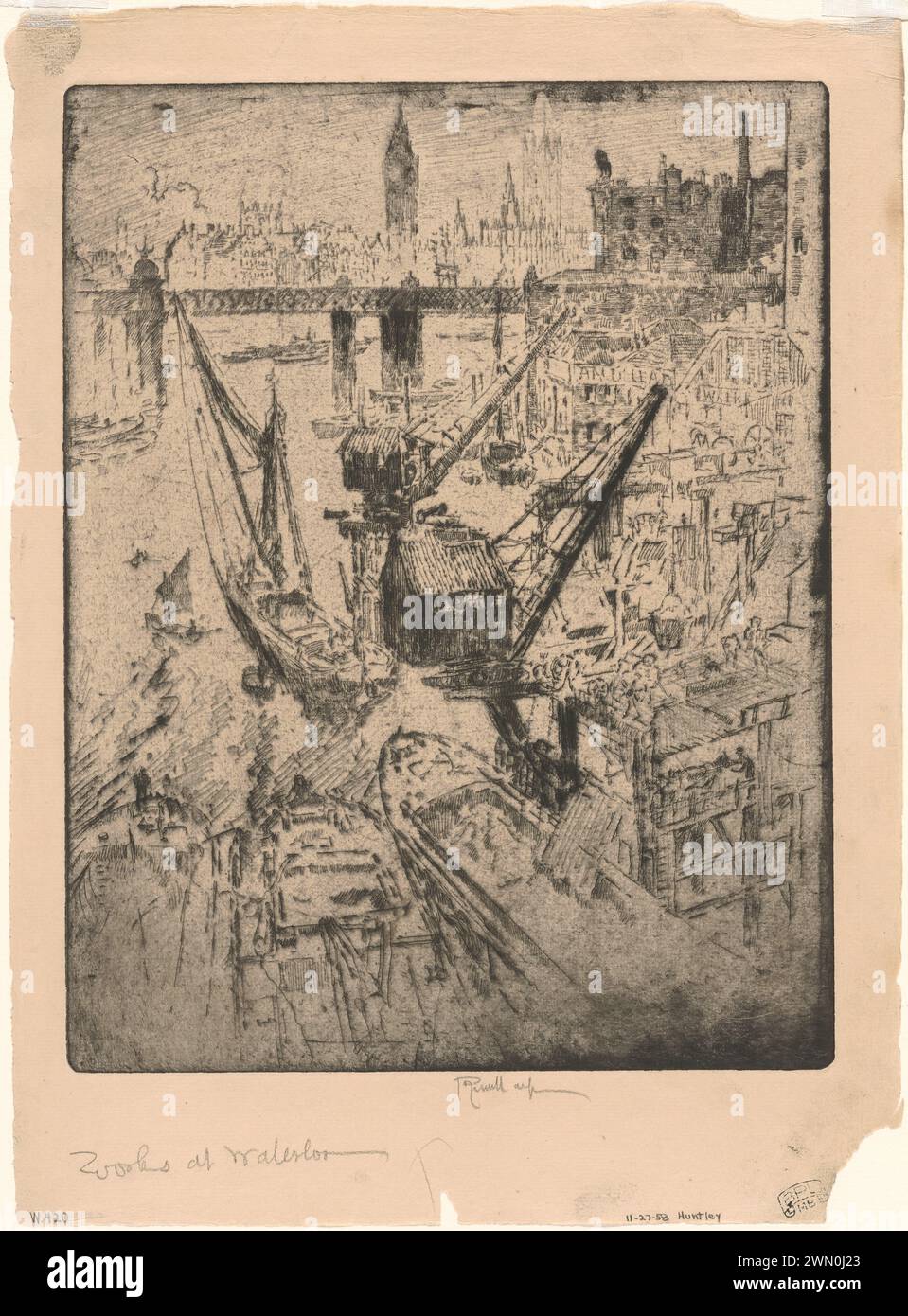 Works at Waterloo. Works at Waterloo Stock Photo - Alamy