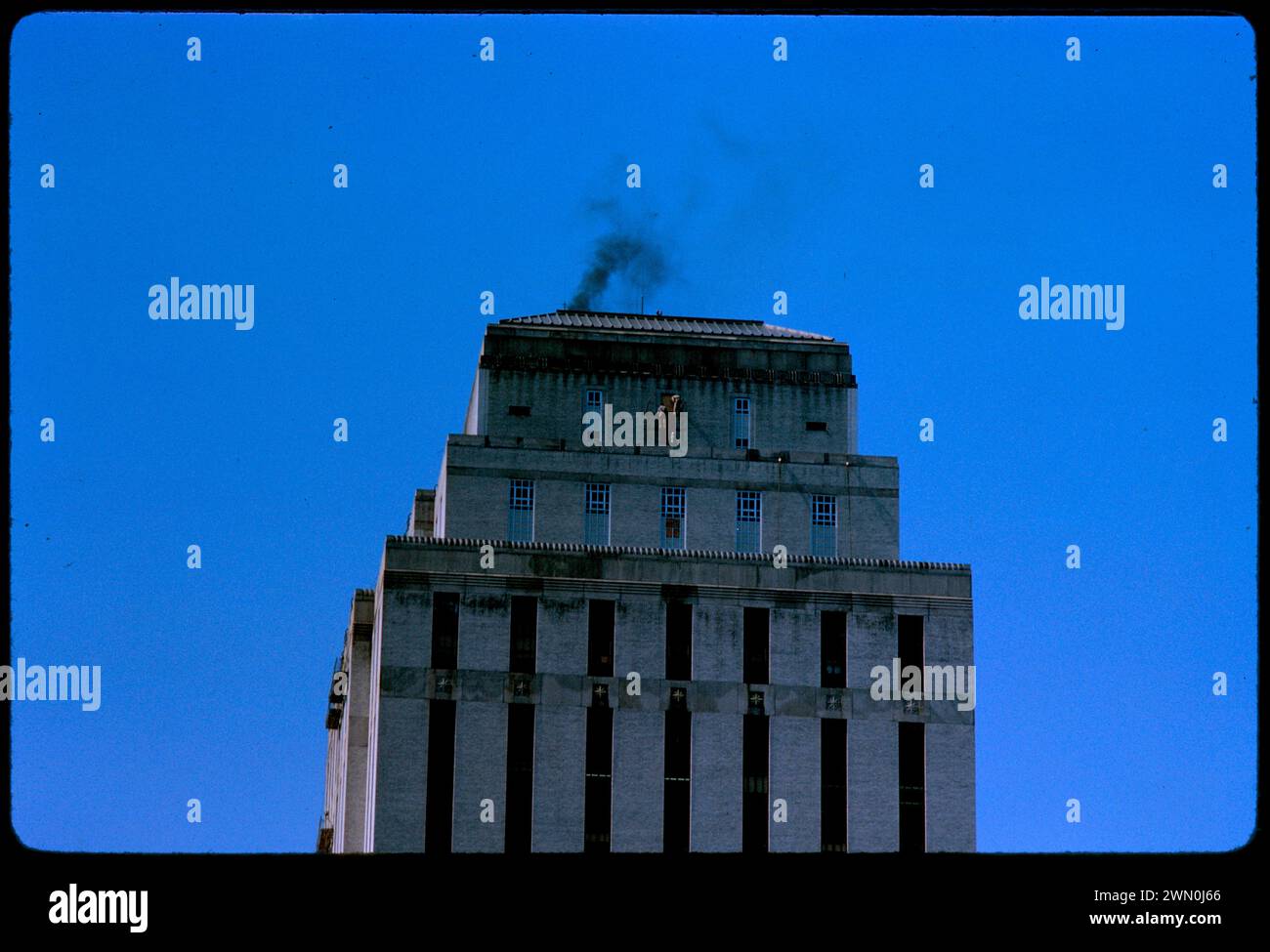 Workers outside window, Suffolk County Courthouse building, Boston ...