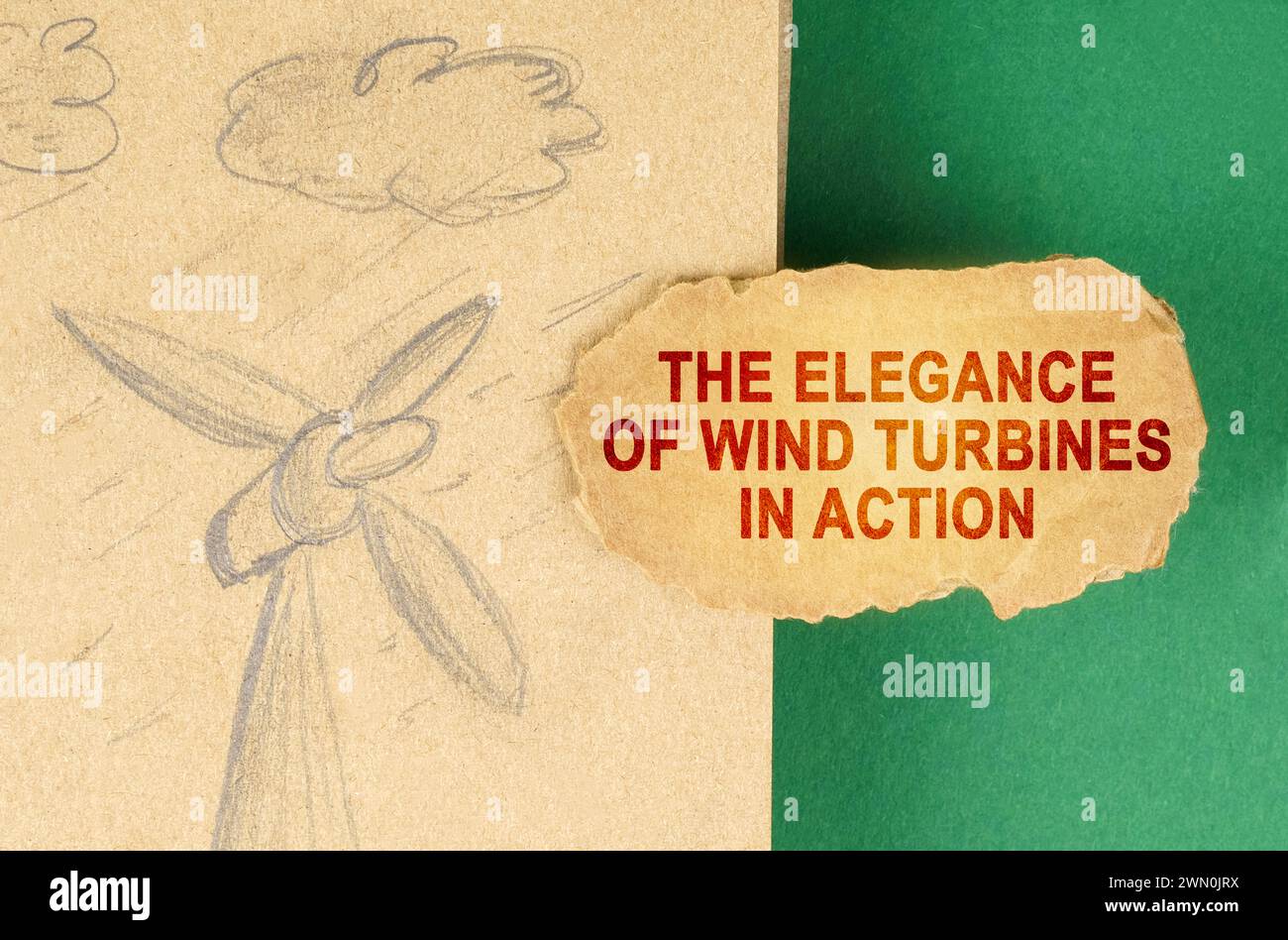 The elegance of wind turbines in action hi-res stock photography and ...