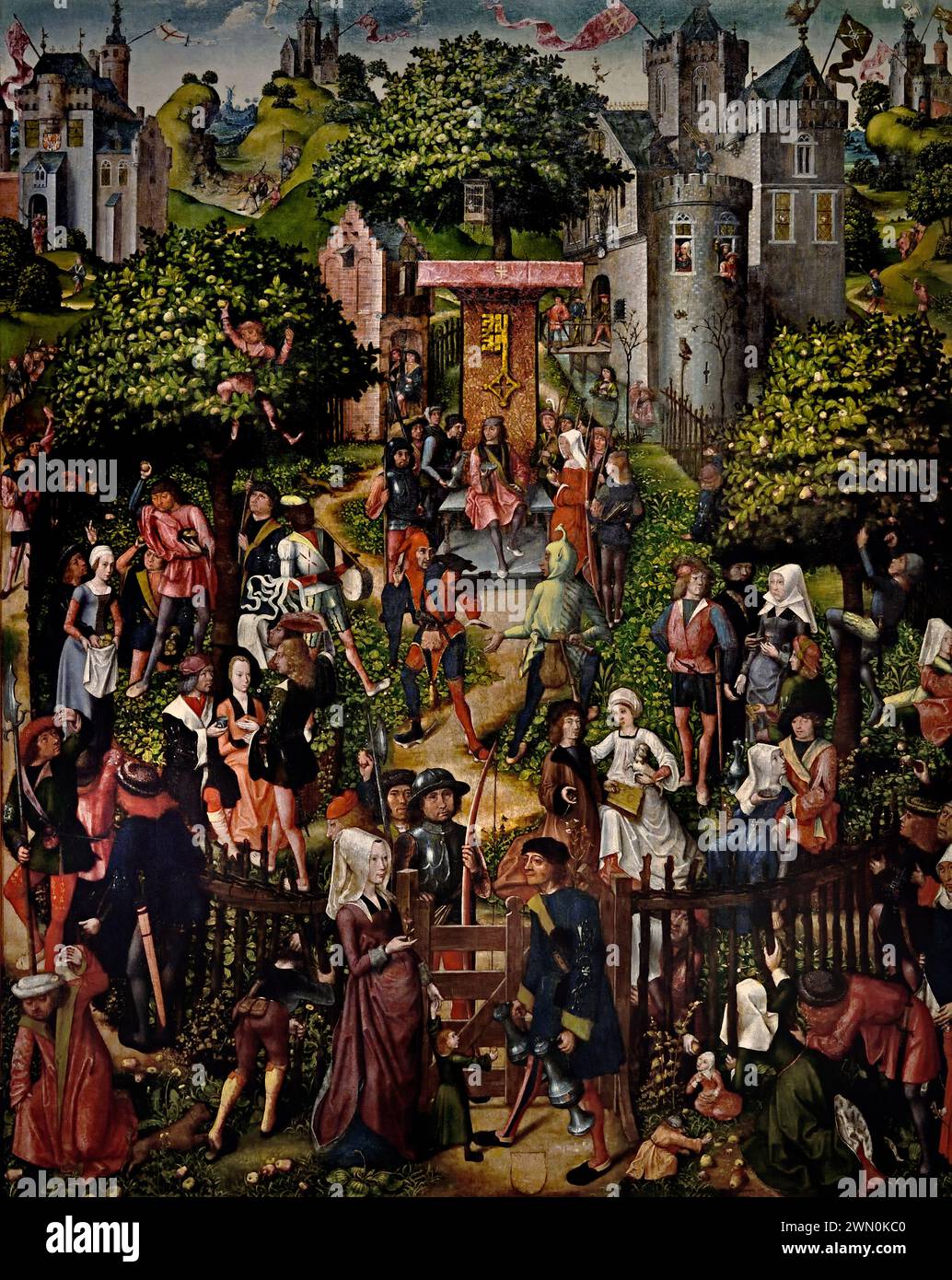 Festival of the Archers - Schuttersfeest 1493 by Meister von Frankfurt ...