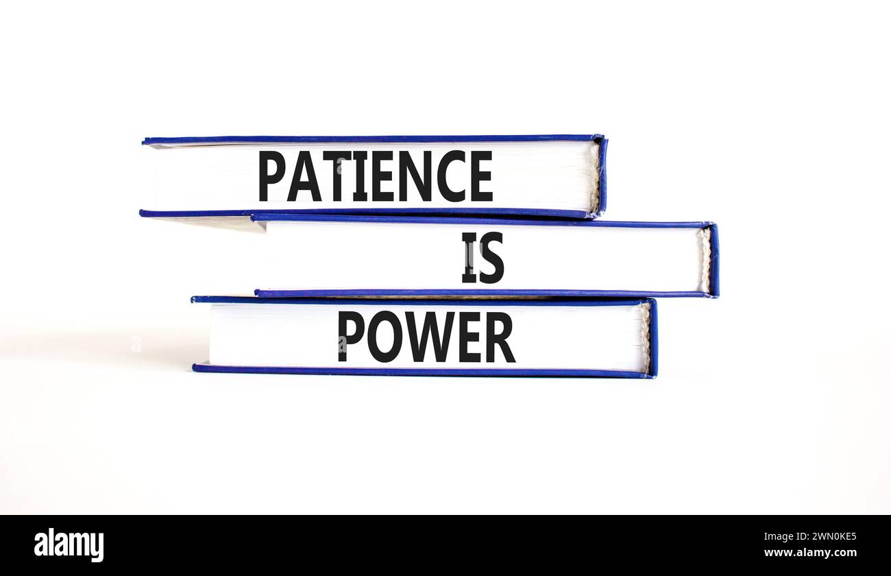 Patience is power symbol. Concept words Patience is power on beautiful ...