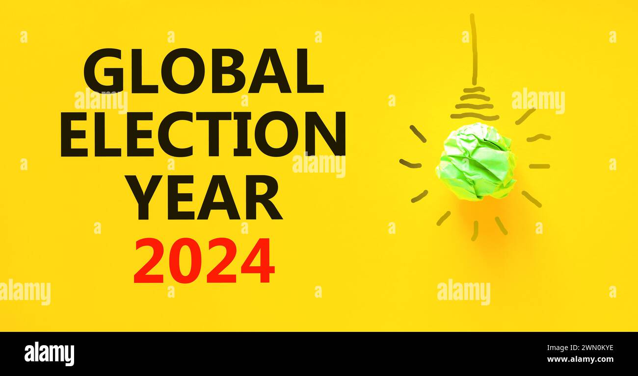 Global election year 2024 symbol. Concept words Global election year ...