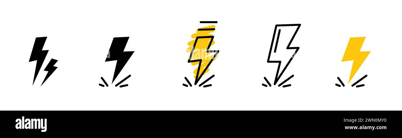 cloud storm. thunder sound. Vector design Stock Vector Image & Art - Alamy