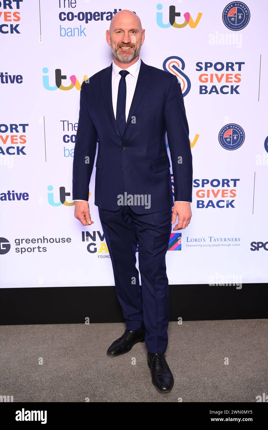 London, UK. 28 February 2023. Lawrence Dallaglio attending the Sport ...