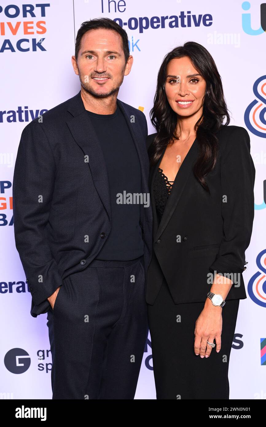 London, UK. 28 February 2023. Frank Lampard and Christine Lampard ...