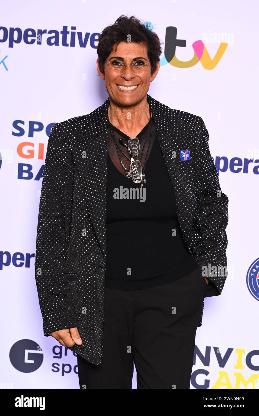 London, UK. 28 February 2023. Fatima Whitbread attending the Sport ...