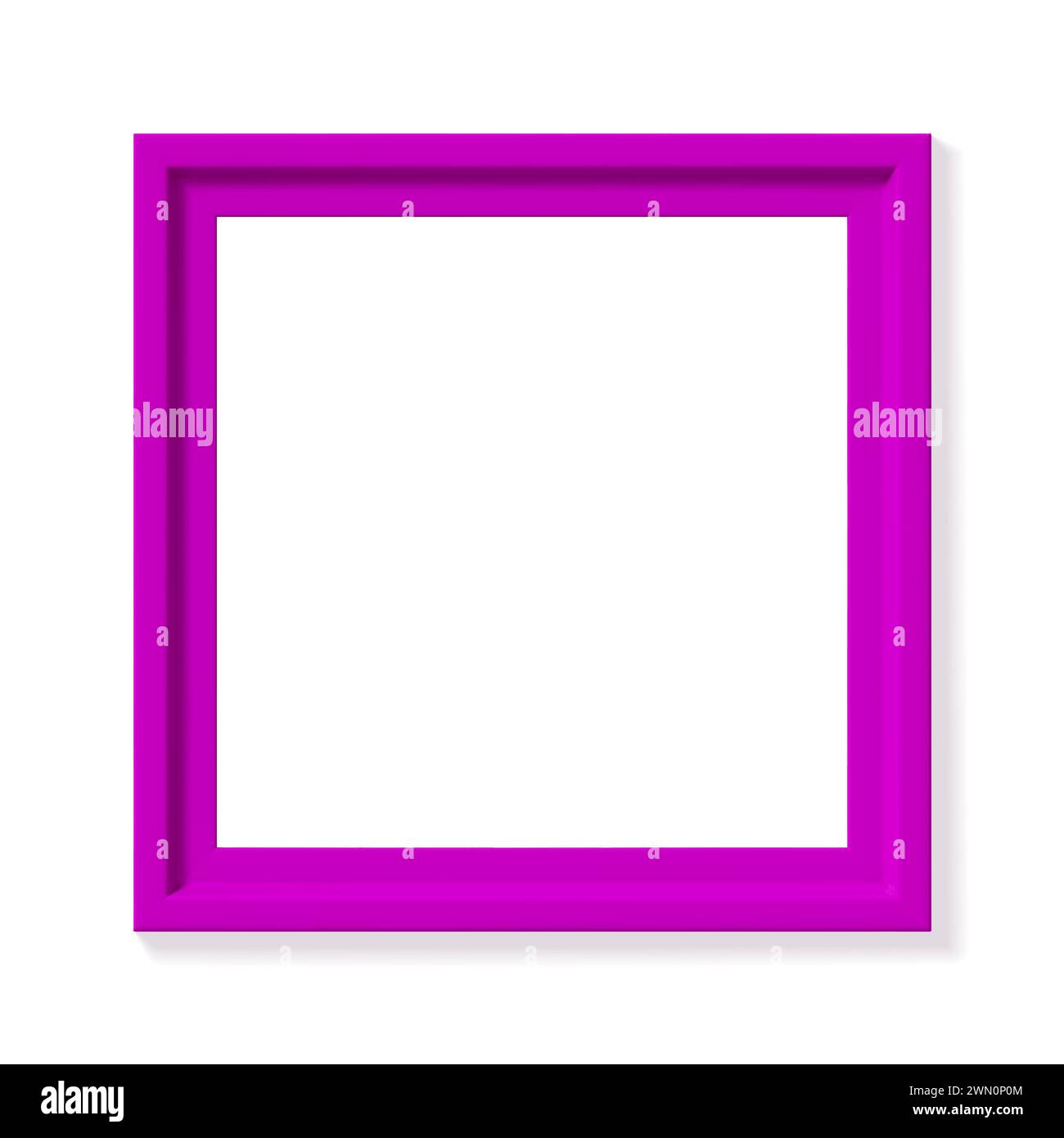 Pink square picture frame isolated on white background Stock Vector ...