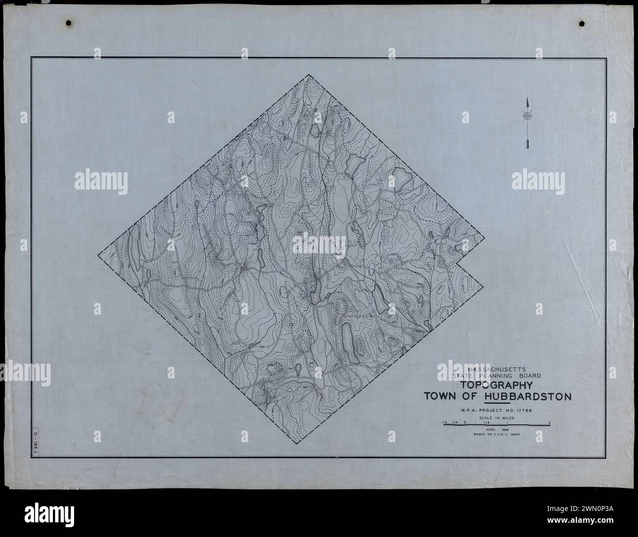 Topography Town of Hubbardston. Topography Town of Hubbardston Stock ...