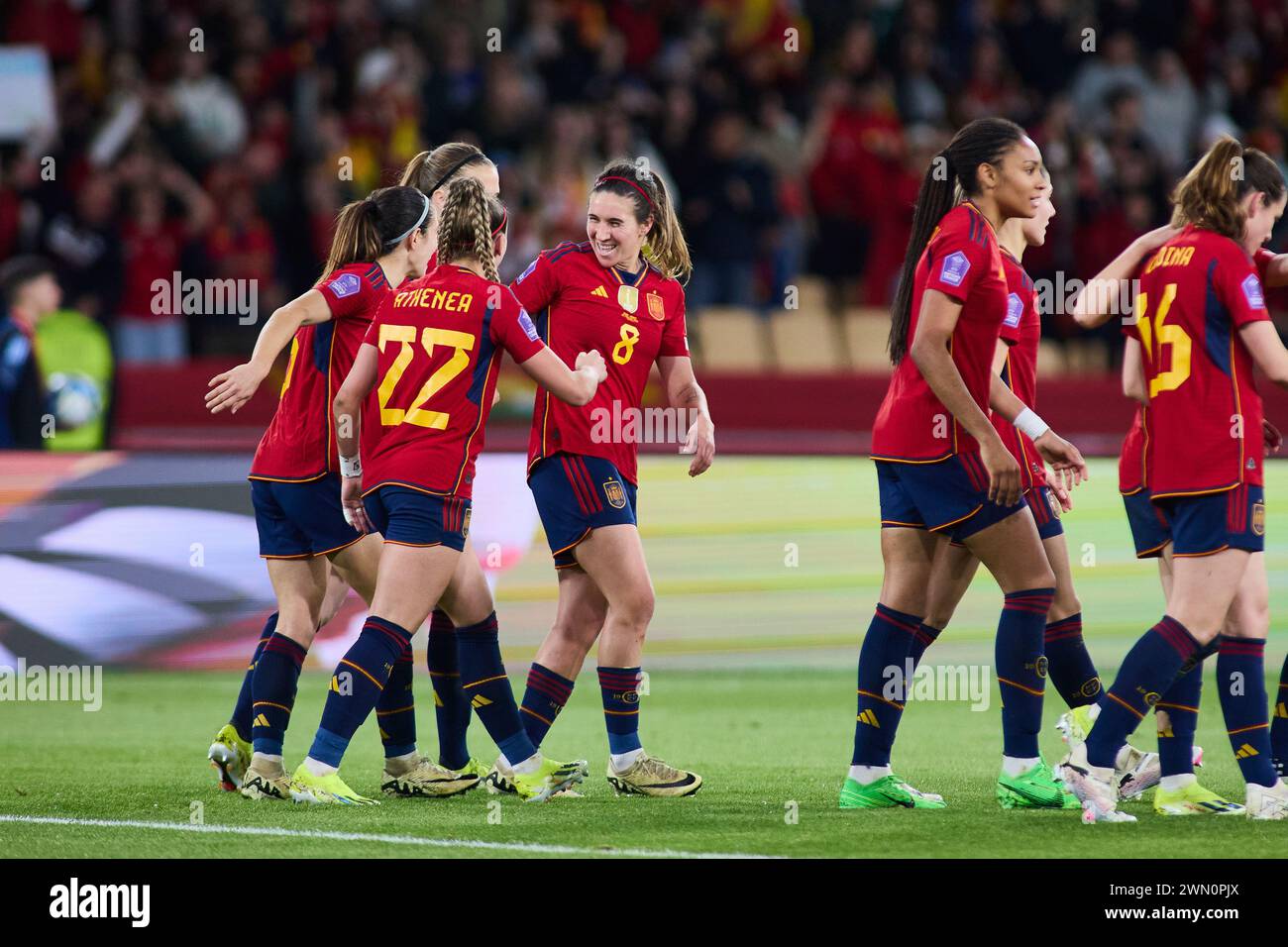 Mariona Caldentey of Spain celebrates a goal during the Final UEFA ...