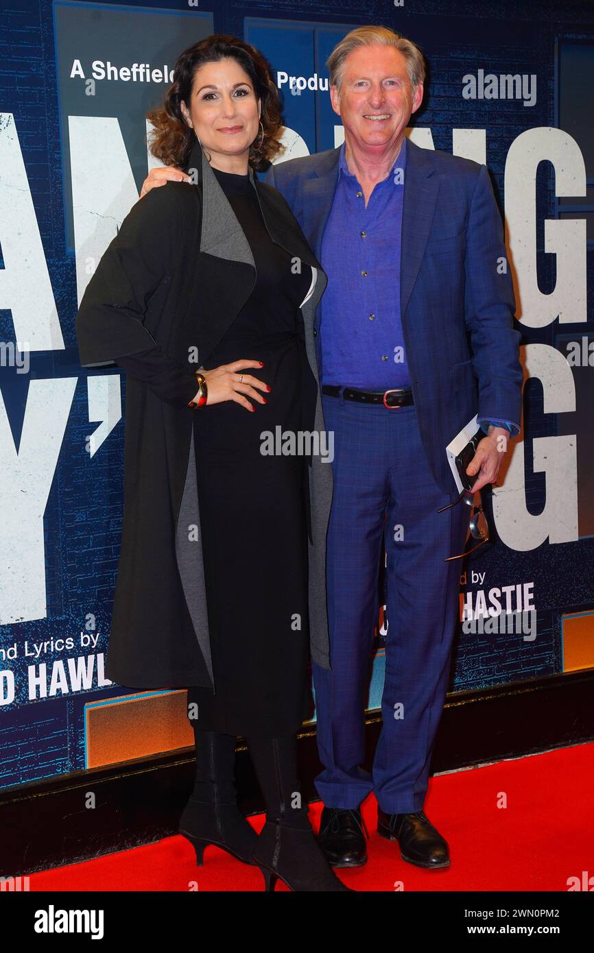 Adrian Dunbar (right) arrives at the West End 'Opening Night' of the ...