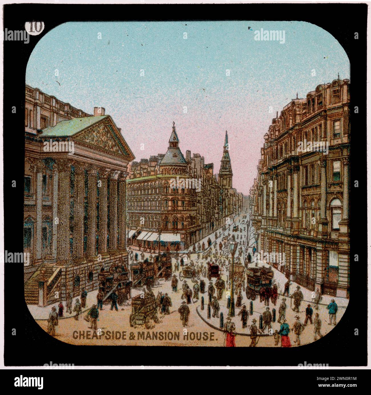Cheapside & Mansion House. Cheapside & Mansion House Stock Photo - Alamy