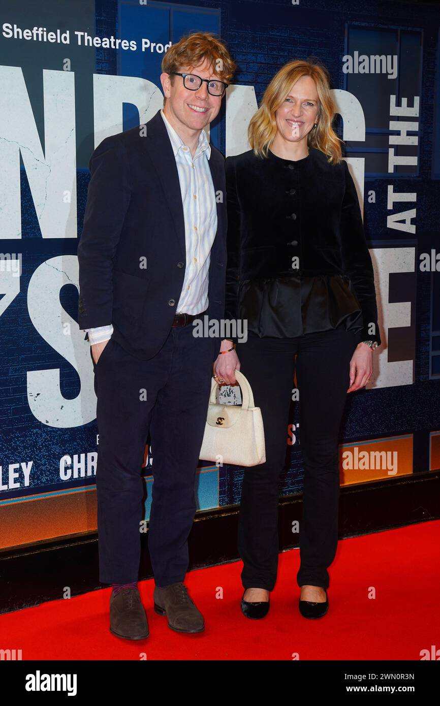 Josh Widdicombe and his wife Rose Hanson arrive at the West End ...