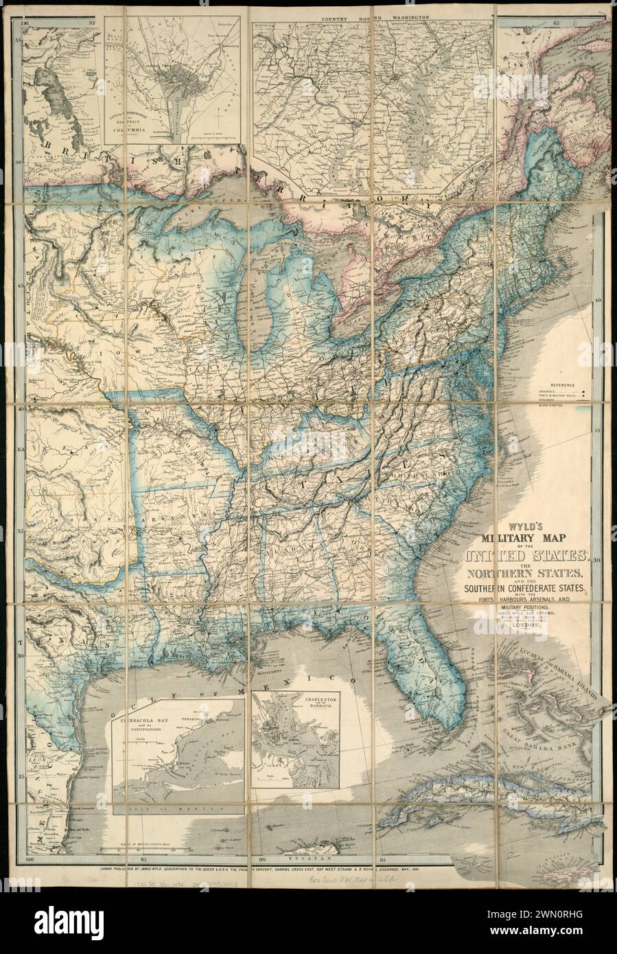Wyld's military map of the United States, the northern states, and the ...