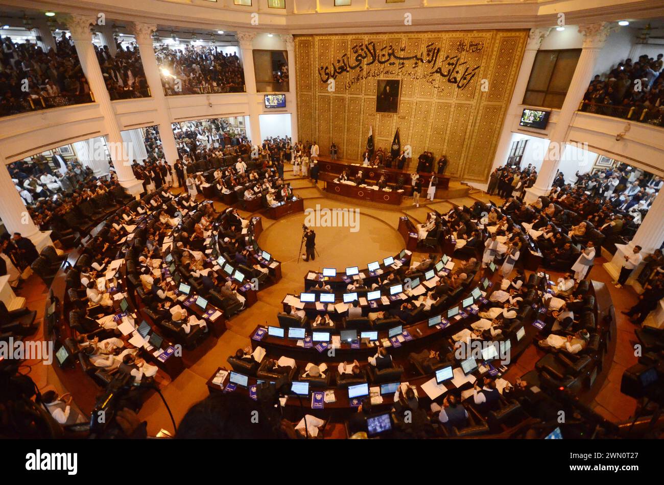 February 28, 2024, Peshawar, Peshawar, Pakistan: KP Assembly members ...