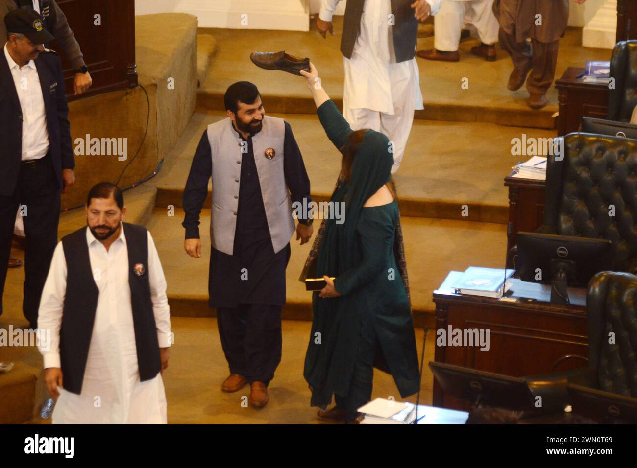 Peshawar, Peshawar, Pakistan. 28th Feb, 2024. KP Assembly members take ...