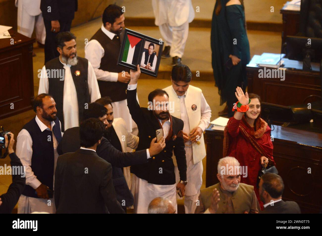 Peshawar, Peshawar, Pakistan. 28th Feb, 2024. KP Assembly members take ...
